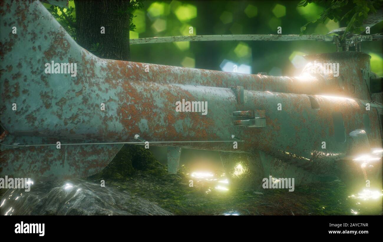 old rusted military helicopter Stock Photo - Alamy