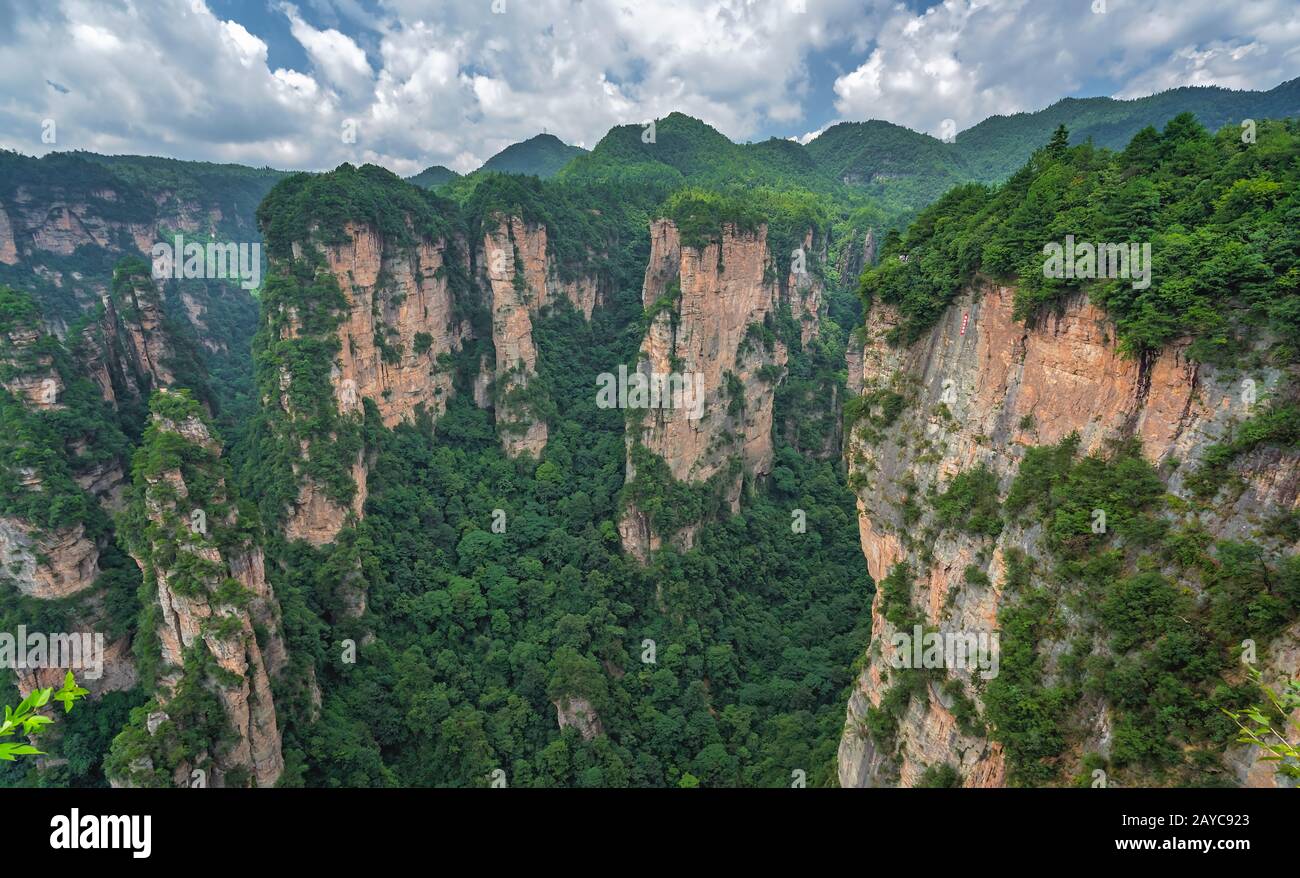 Stunning Mountain formations in Zhangjiajie Stock Photo - Alamy