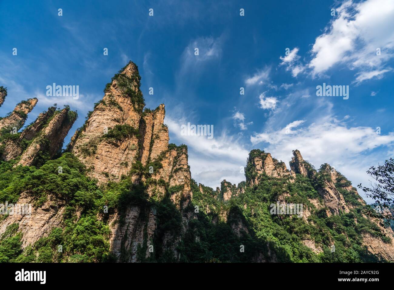 The Gathering of Heavenly Soldiers scenic rock formations Stock Photo ...