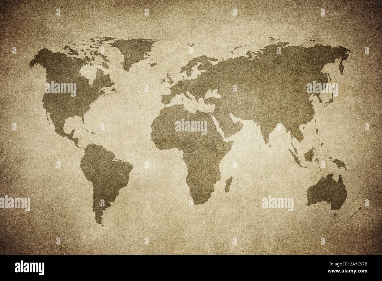 grunge map of the world Stock Photo - Alamy