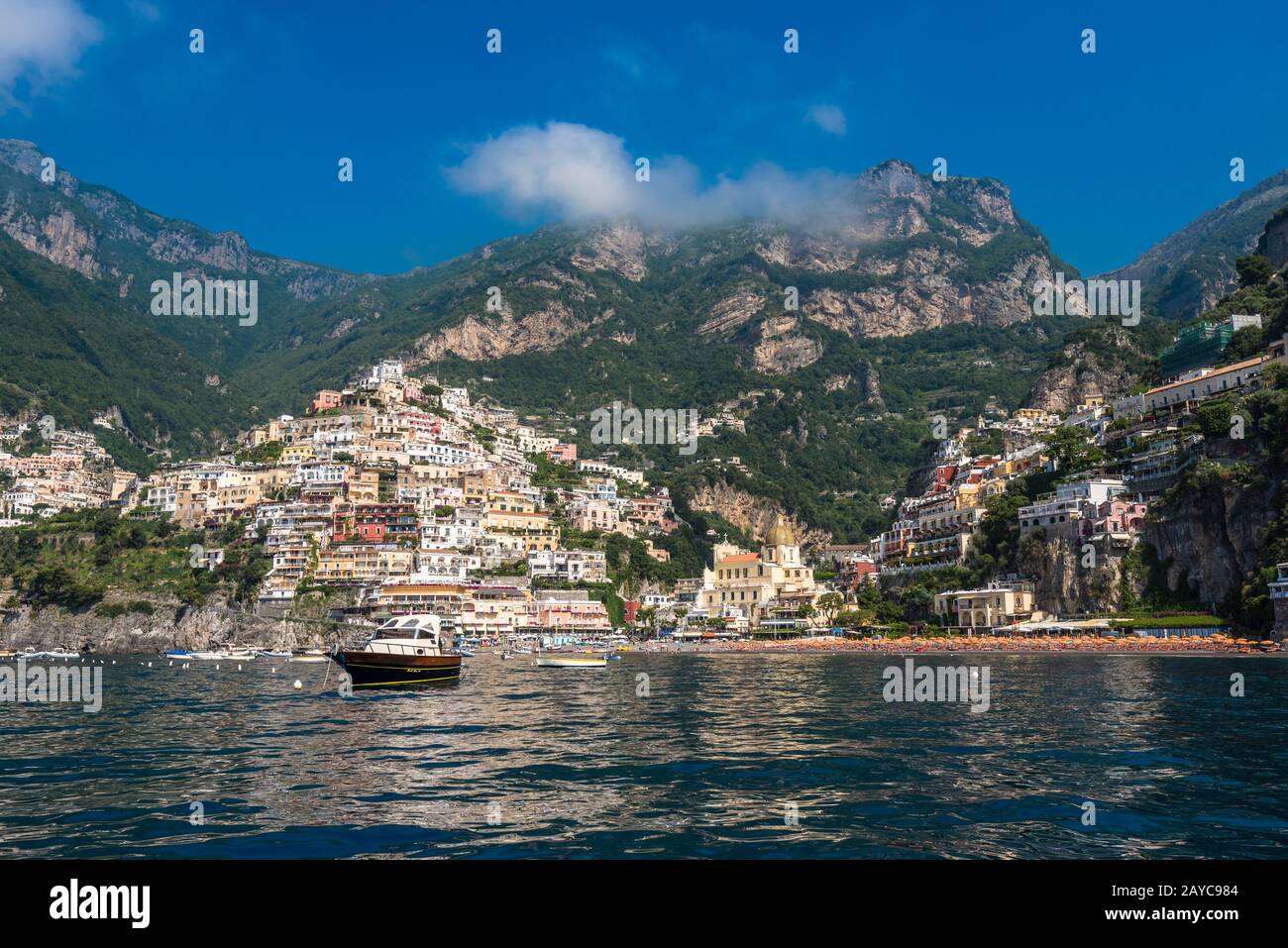 Mountain town cliff positano italy hi-res stock photography and images ...