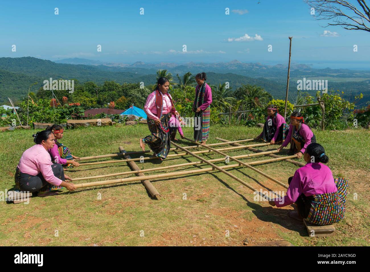 Traditional bamboo dance hi-res stock photography and images - Alamy