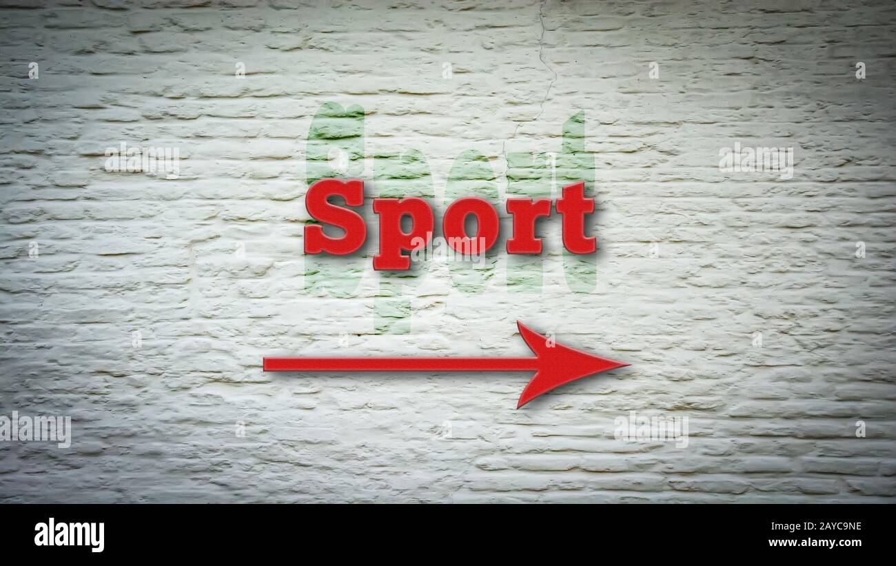 Street Sign to Sport Stock Photo - Alamy