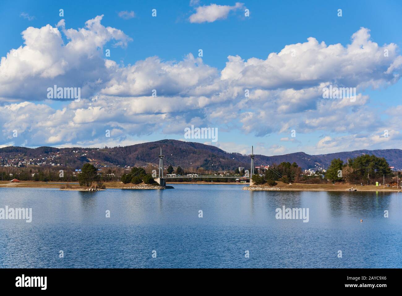 Lake schwarzl near Graz in Austria Stock Photo - Alamy