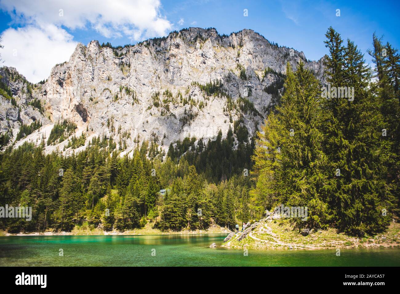 Green Lake landscape in Styria, Austria. Gruner See place to visit ...