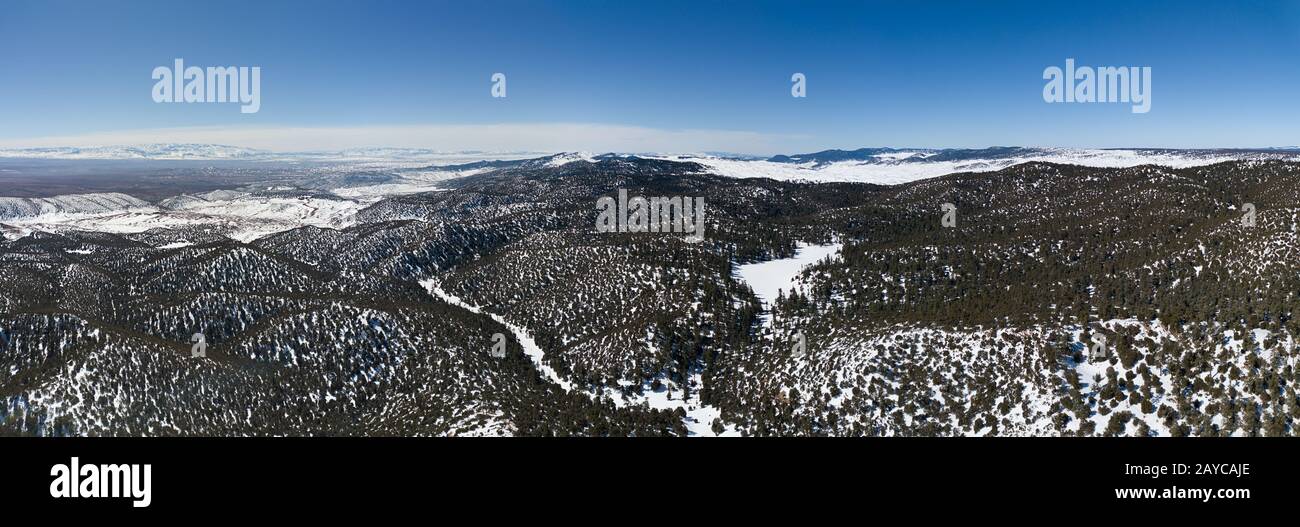 Atlas mountains snow forest in Morocco Stock Photo - Alamy