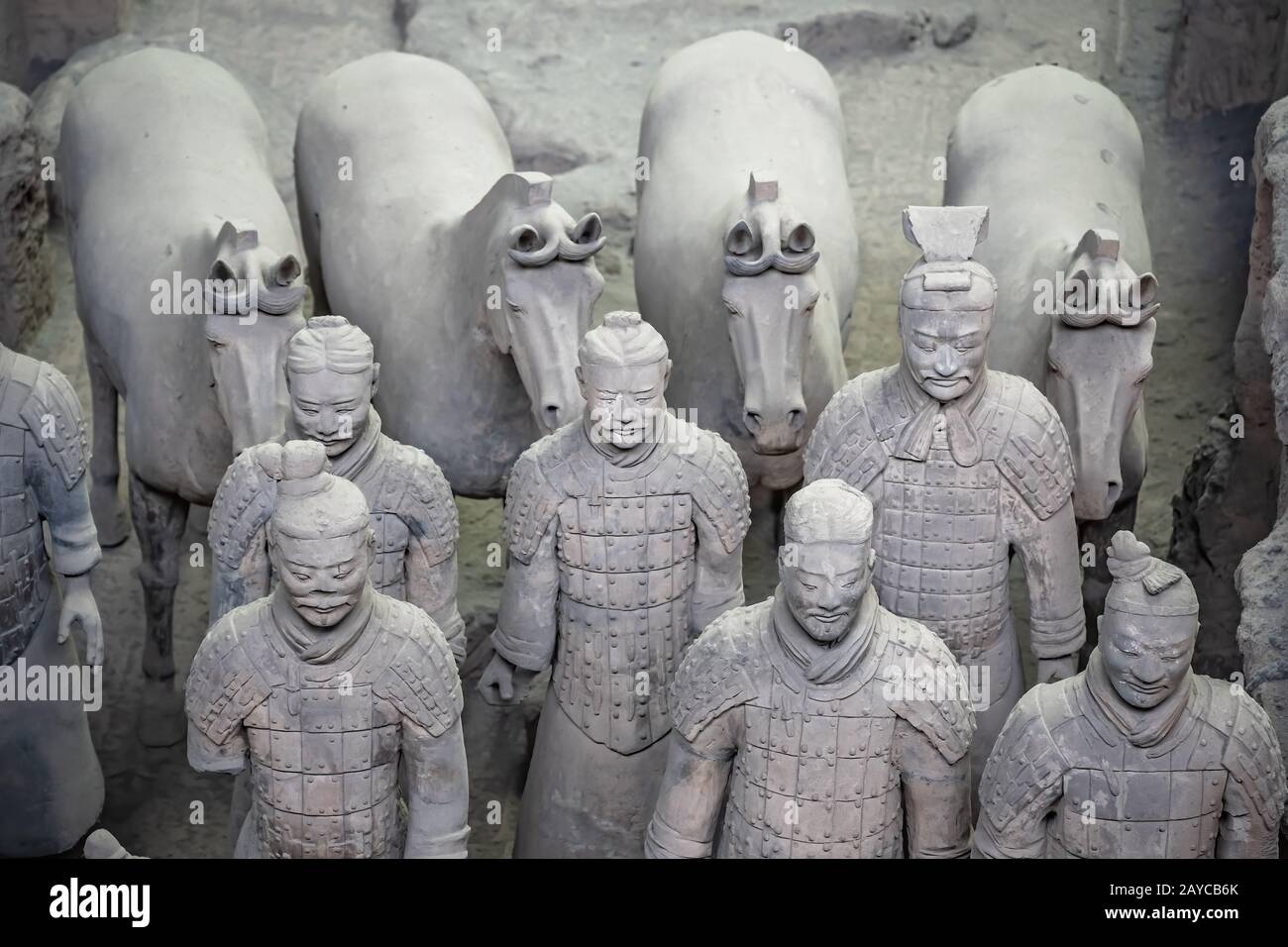 Clay soldiers of the Terracota Army Stock Photo - Alamy