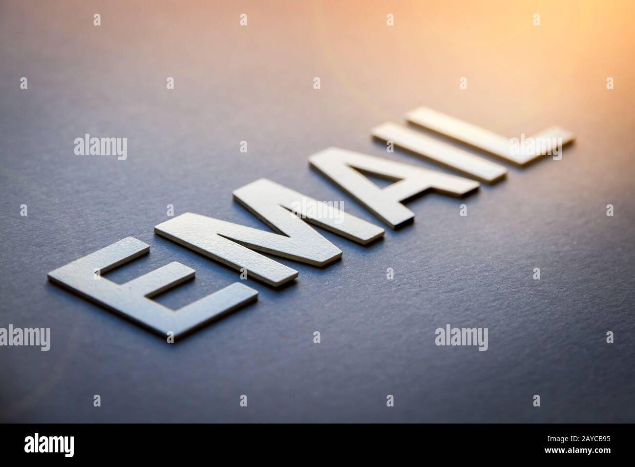 Word email written with white solid letters Stock Photo - Alamy