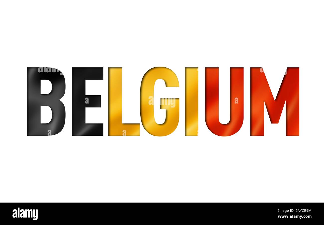 belgian flag text font Stock Photo - Alamy