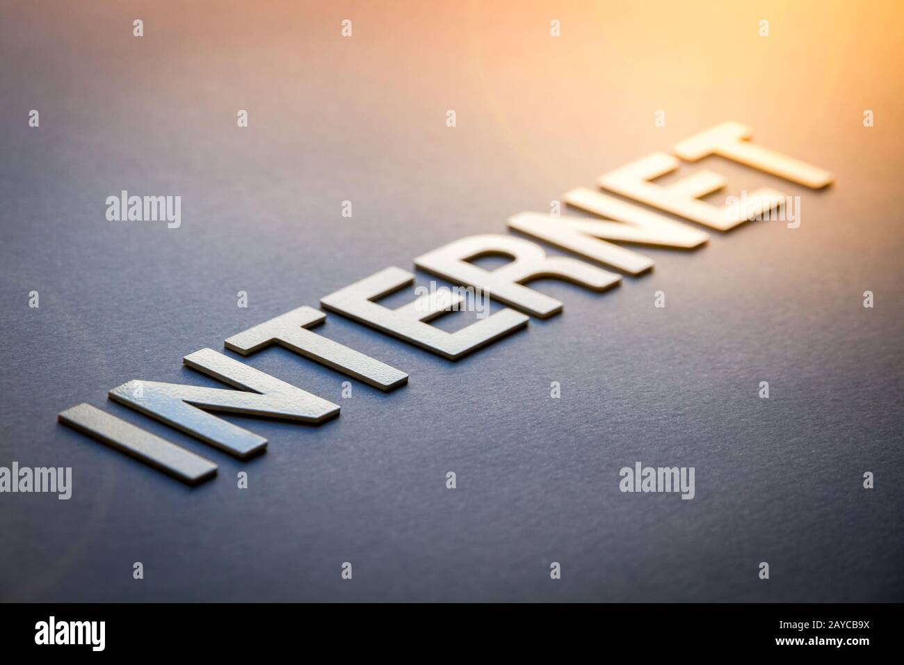 Word internet written with white solid letters Stock Photo - Alamy