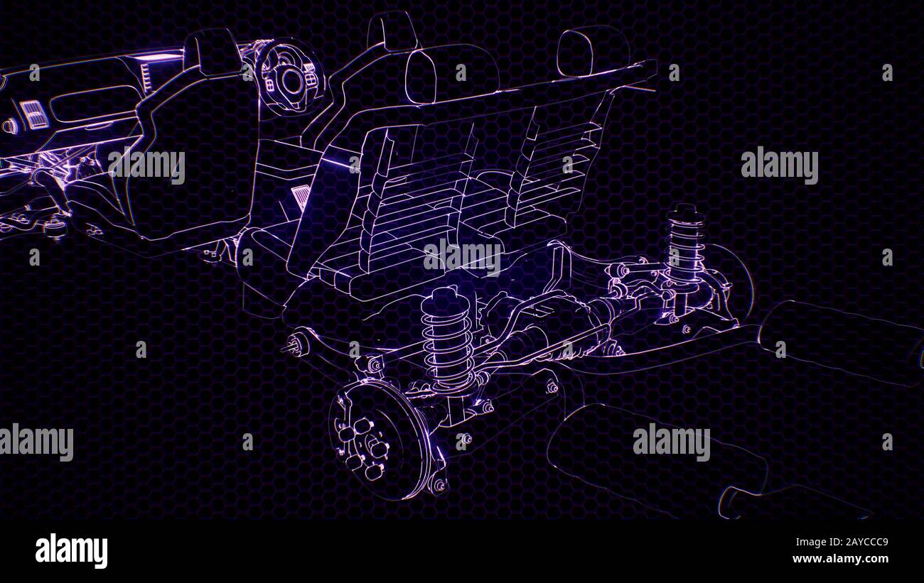 Holographic car engine hi-res stock photography and images - Alamy