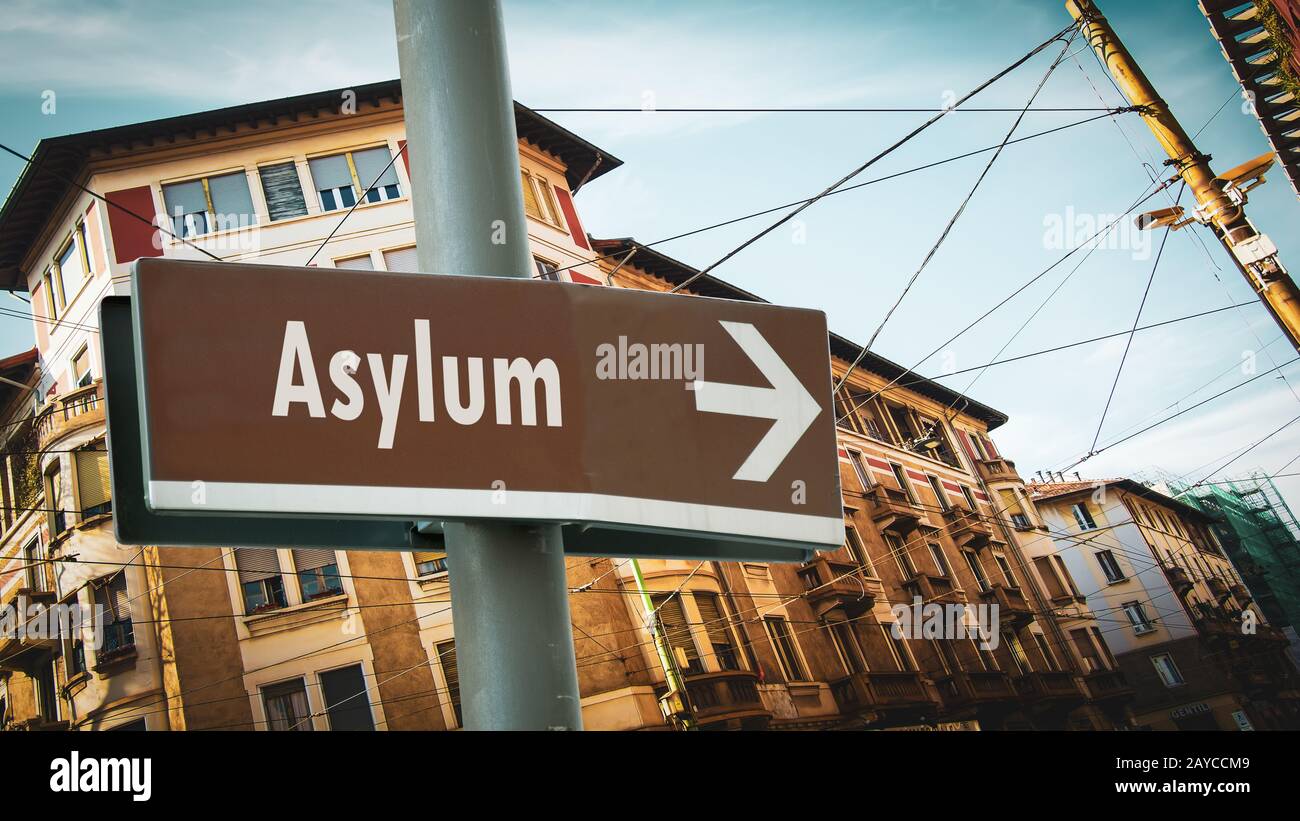 Asylum seeker sign hi-res stock photography and images - Alamy