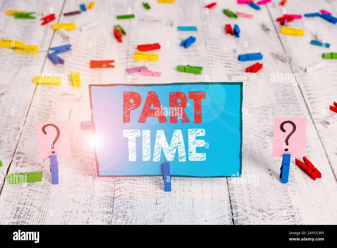 Word writing text Part Time. Business concept for A work or job that is ...