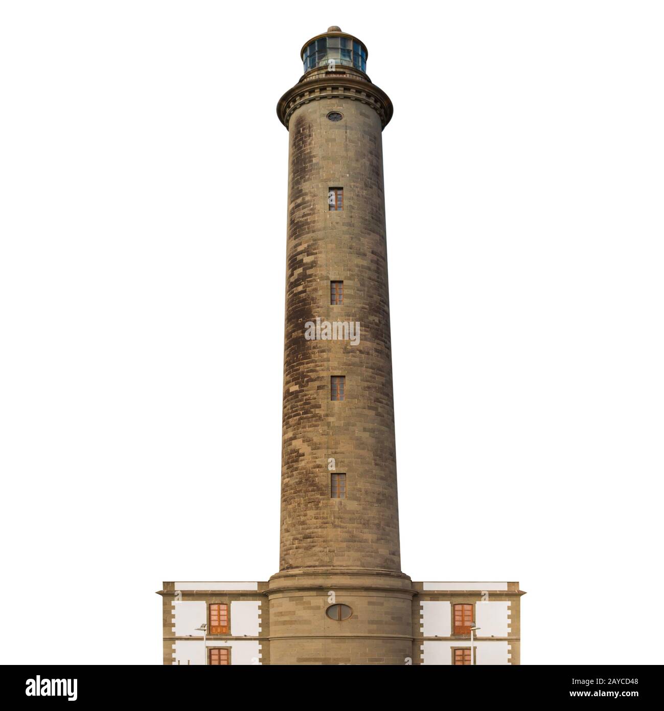 Lighthouse isolated on white Stock Photo - Alamy