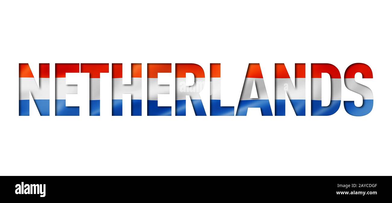 netherlands flag text font Stock Photo - Alamy