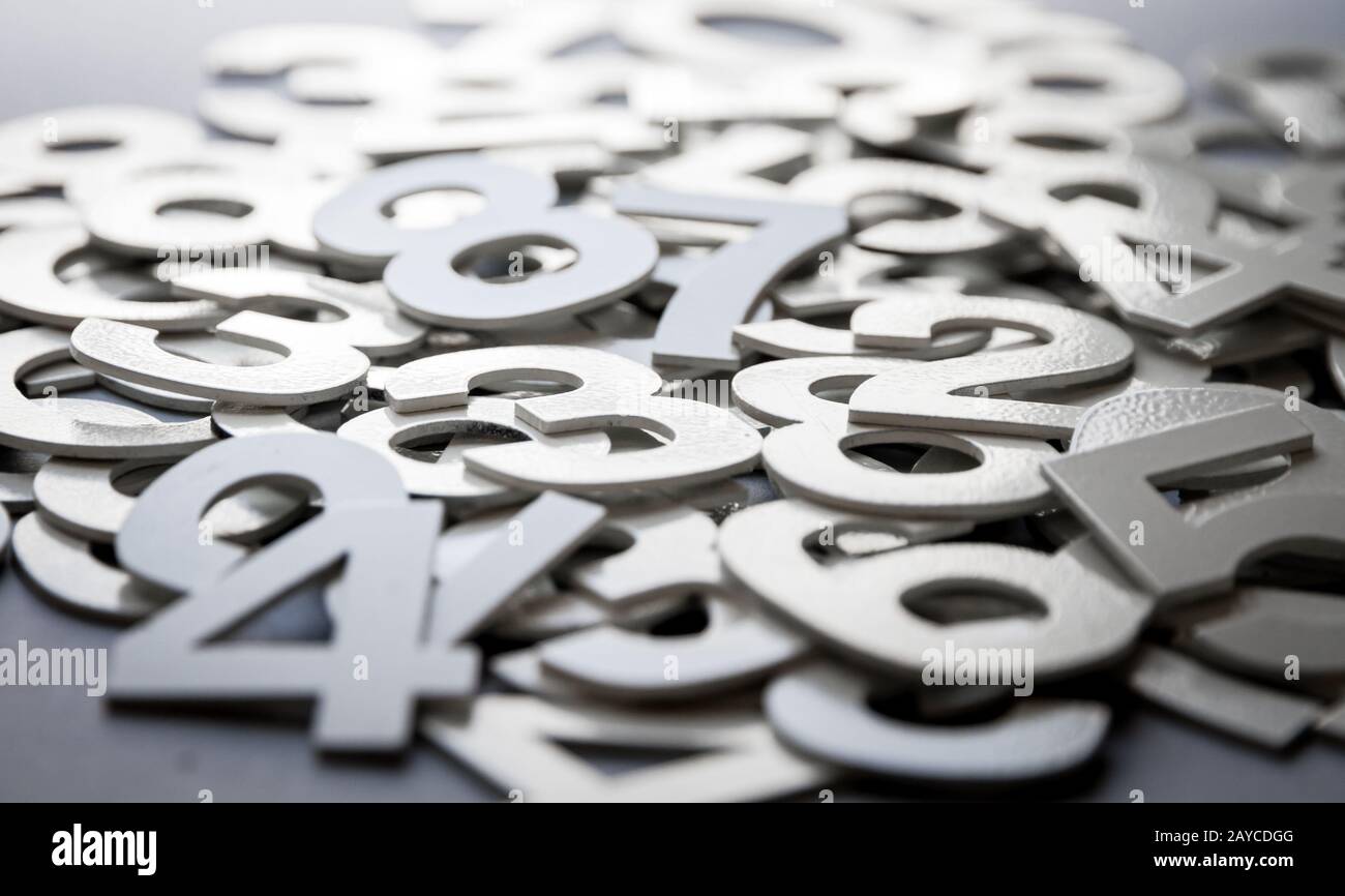 Mathematics background made with solid numbers Stock Photo - Alamy