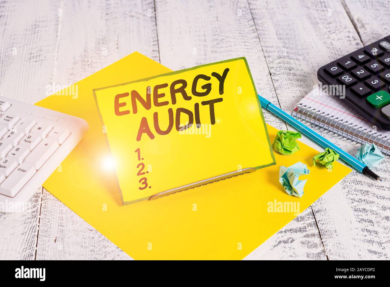 Conceptual hand writing showing Energy Audit. Business photo text ...