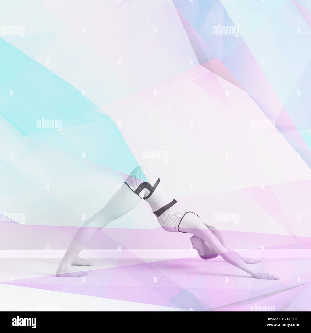 Yoga Brochure Template Stock Photo - Alamy