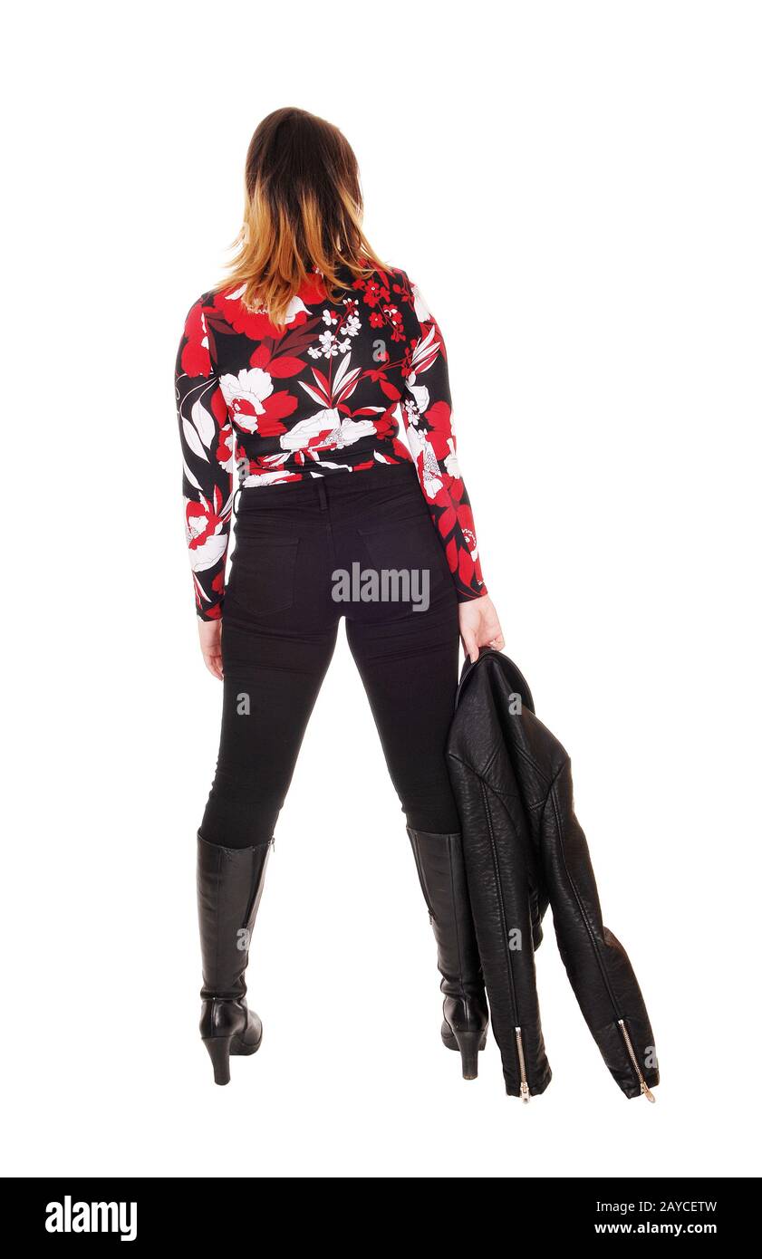 Young woman in tall boots hi-res stock photography and images - Alamy