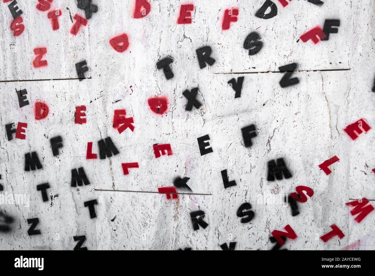 Hand painted alphabet hi-res stock photography and images - Alamy