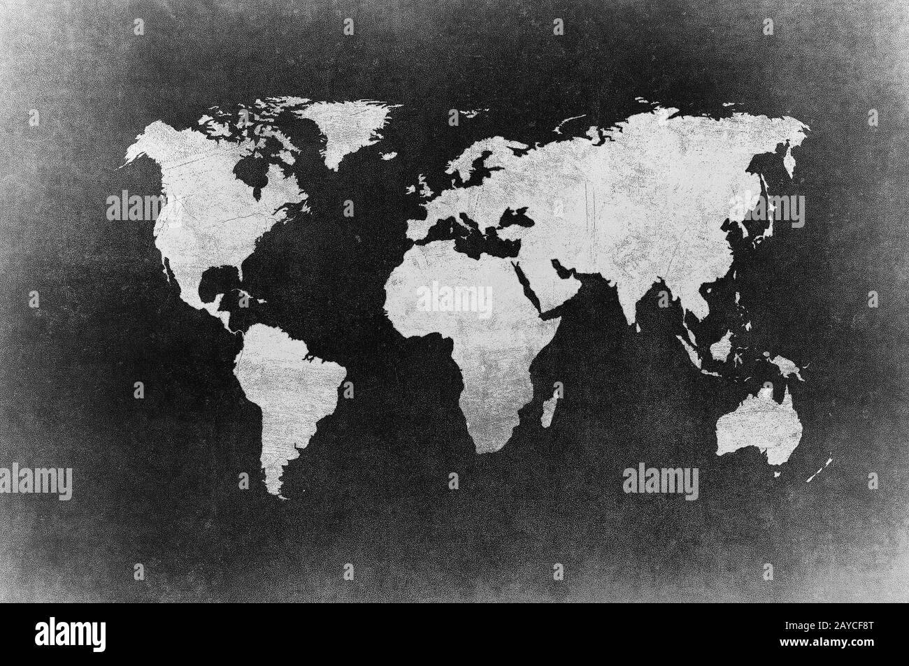 grunge map of the world Stock Photo - Alamy