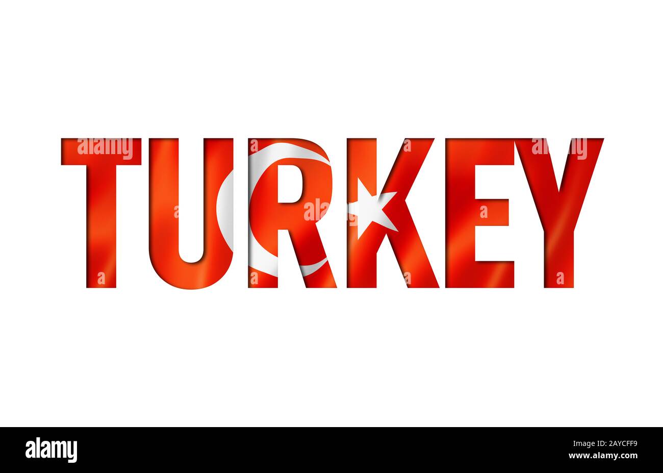 turkey flag text font Stock Photo - Alamy