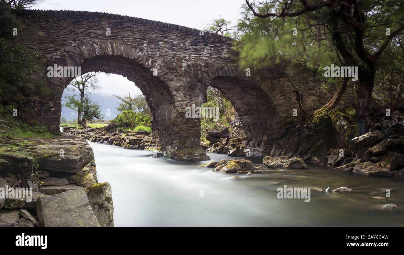 Old bridge in Killarney national park in ireland Stock Photo - Alamy
