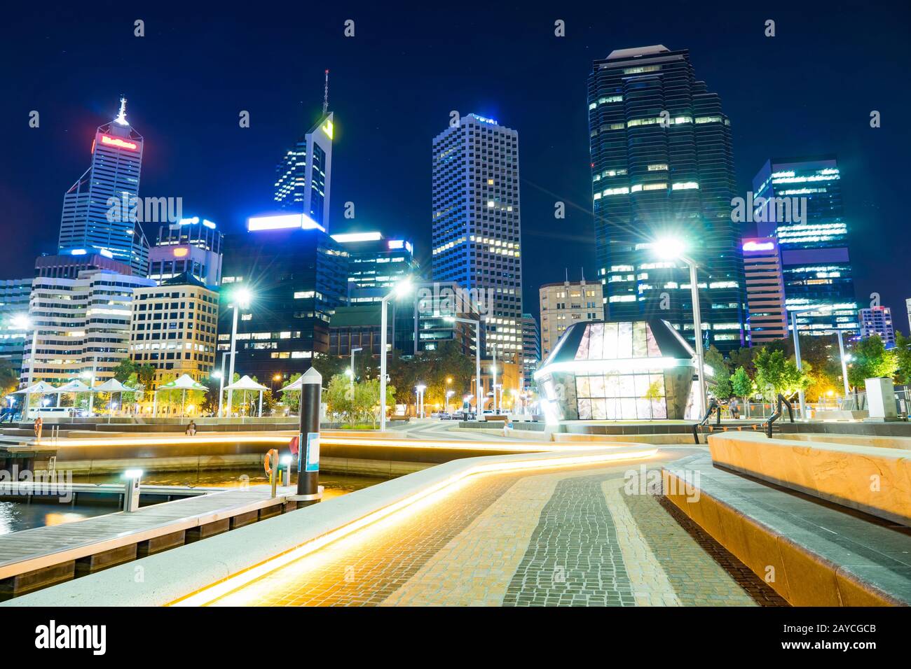 Office building background in Elizabeth Quay-Perth Stock Photo - Alamy
