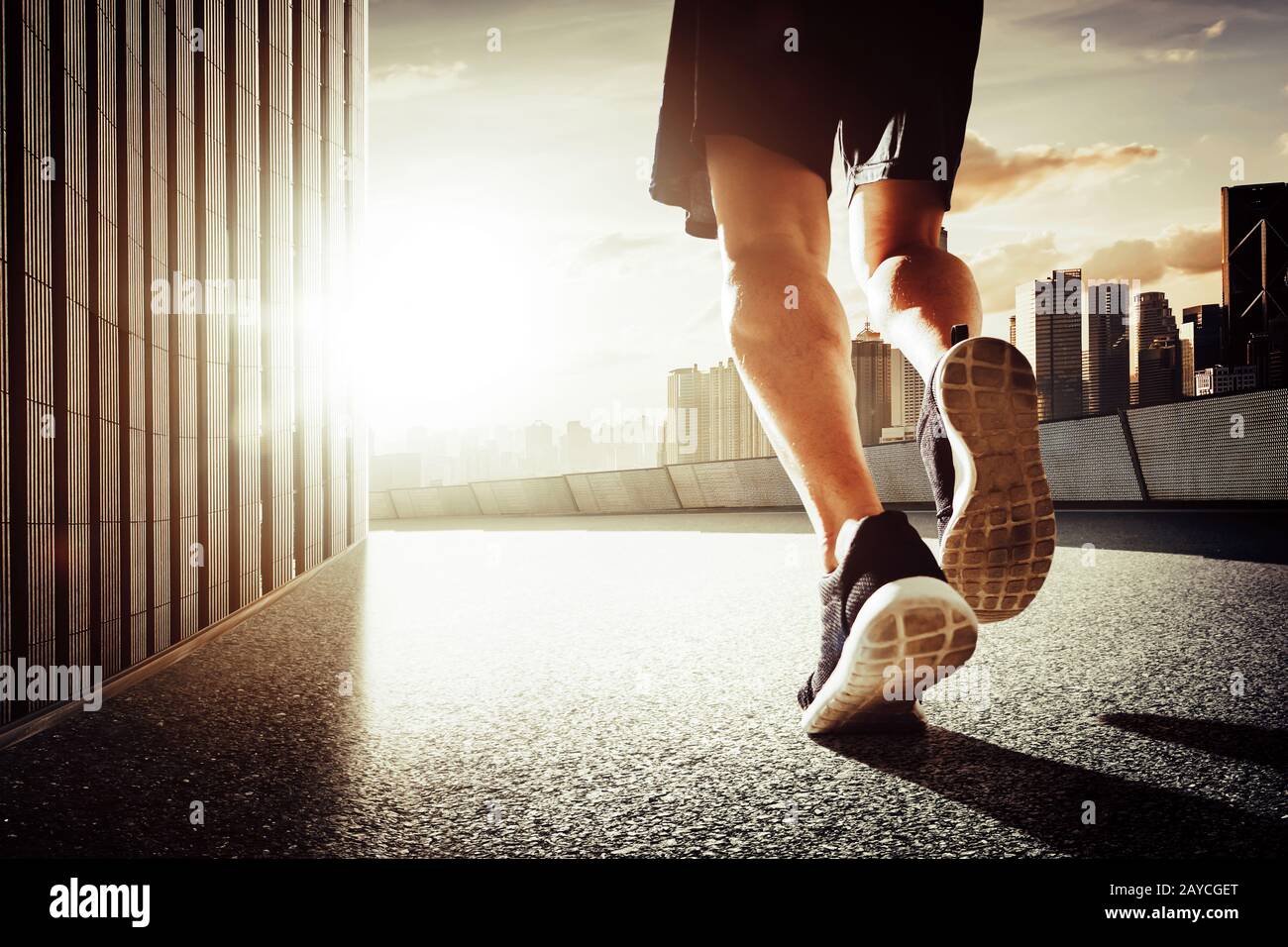 Marathon runner legs hi-res stock photography and images - Alamy