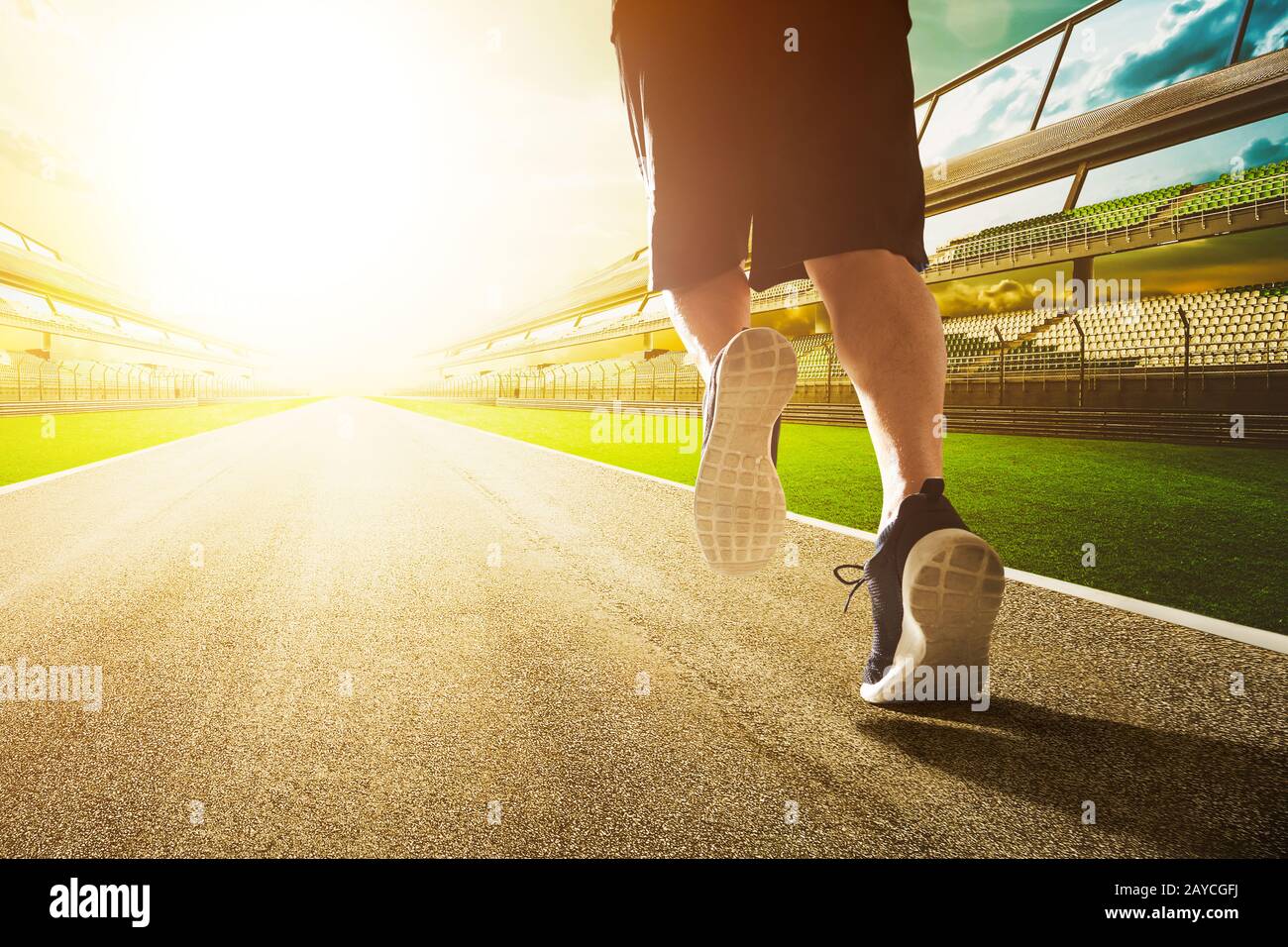Marathon runner legs hi-res stock photography and images - Alamy