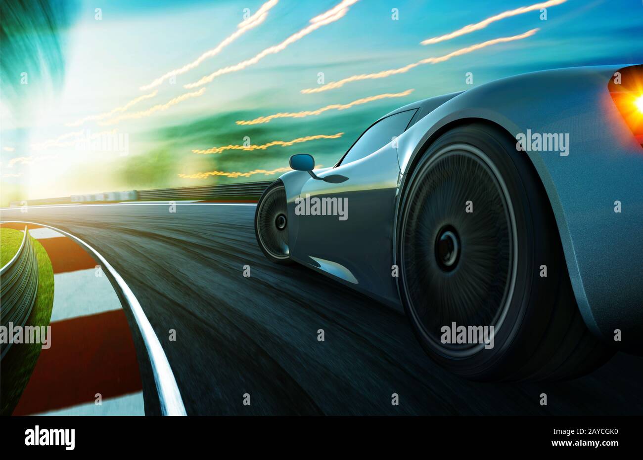 Racetrack scene hi-res stock photography and images - Alamy