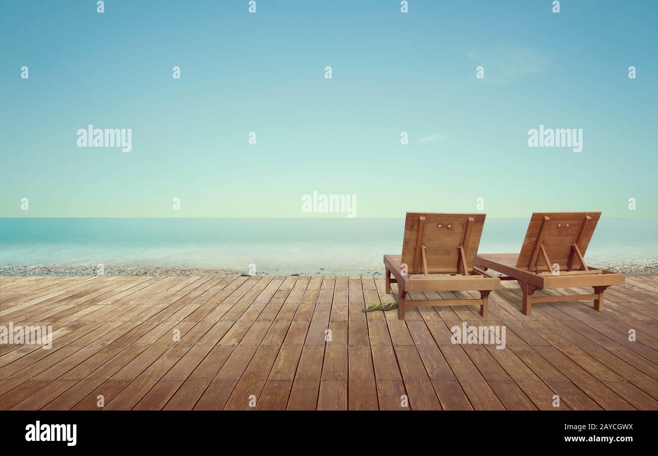 Sundeck and ocean hi-res stock photography and images - Alamy