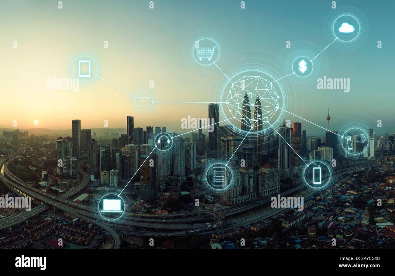 Aerial network hi-res stock photography and images - Alamy