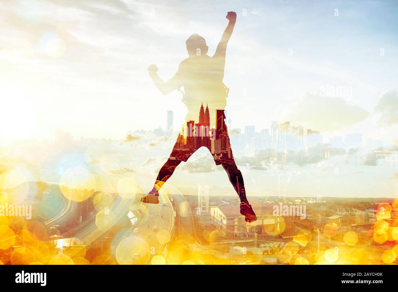 Architecture with double exposure hi-res stock photography and images ...