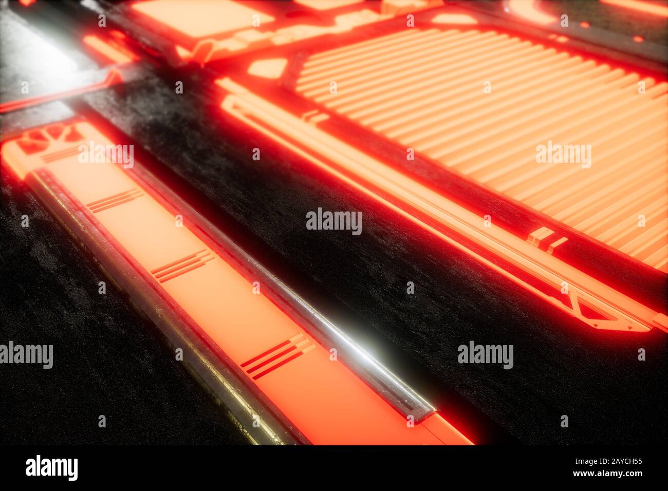 Sci Fi Metal Background Stock Photo - Alamy