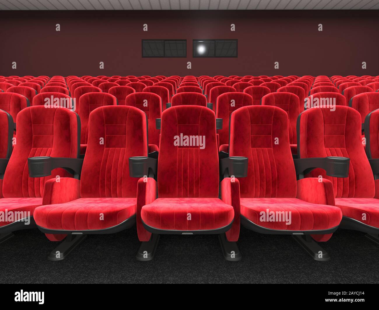 3D rendering modern cinema Stock Photo - Alamy