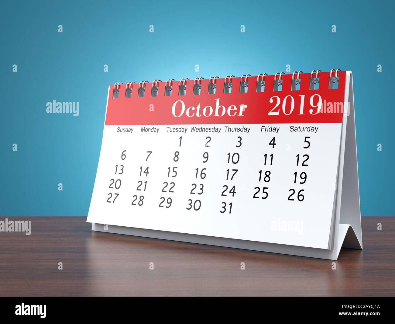 3D rendering calendar Stock Photo - Alamy