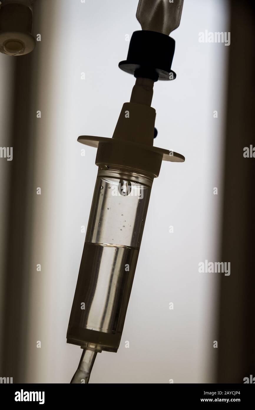 Intravenous drip equipment in hospital Stock Photo - Alamy