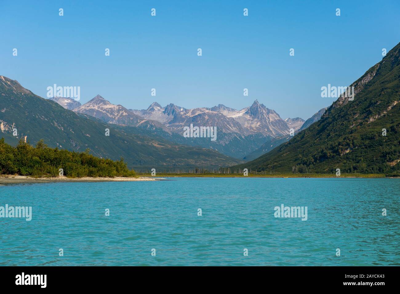 View of Lake Crescent in Lake Clark National Park and Preserve, Alaska ...