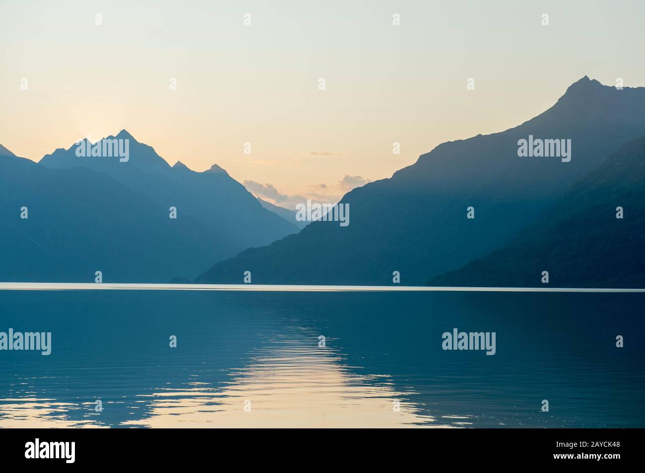 View of Lake Crescent in Lake Clark National Park and Preserve, Alaska ...