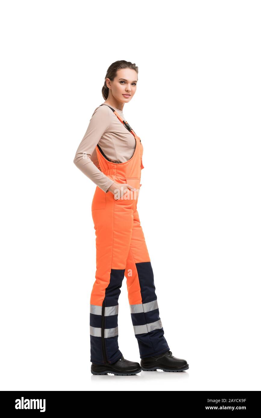 Orange overalls hi-res stock photography and images - Alamy