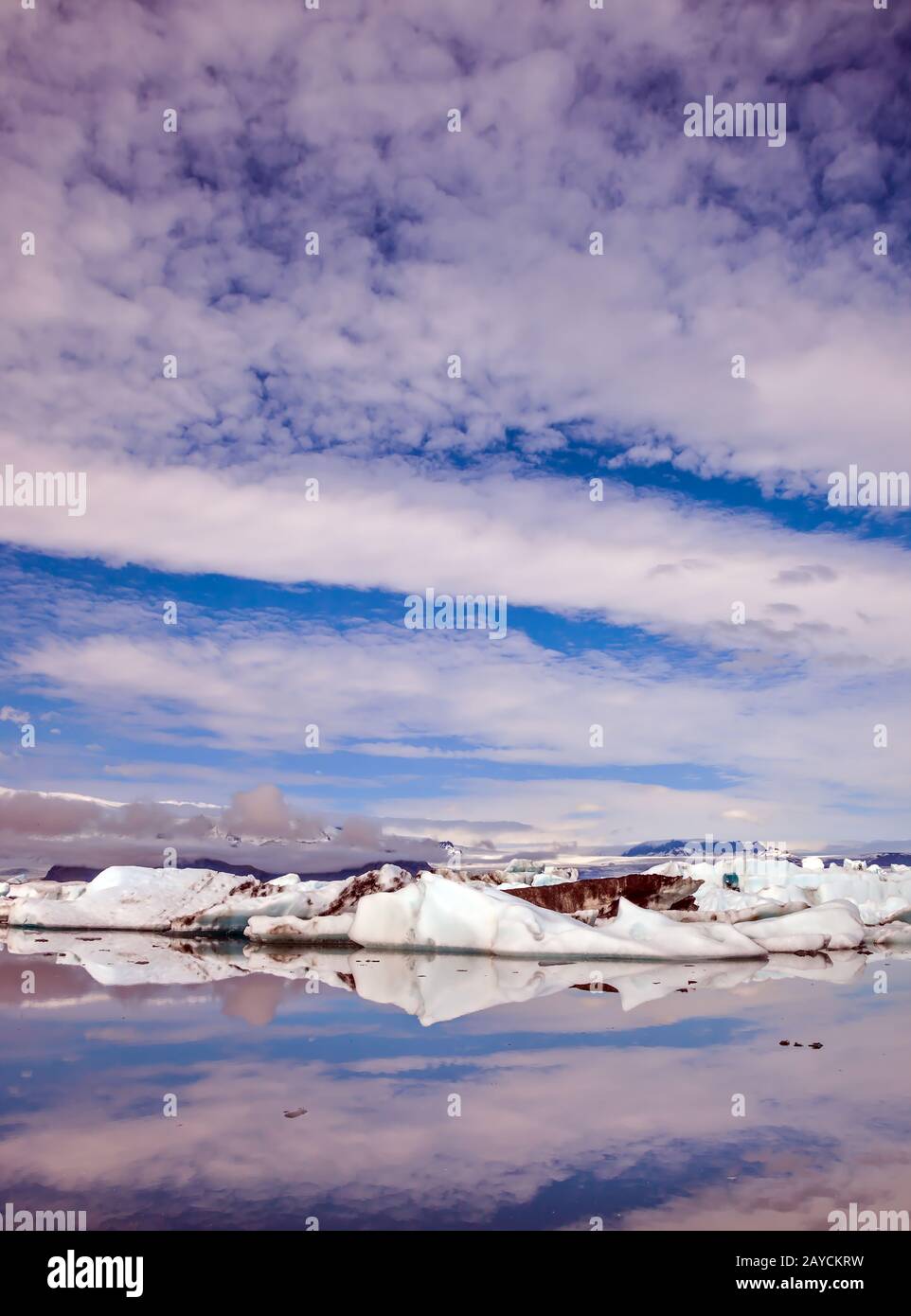 Morning in the Ice Lagoon Stock Photo - Alamy