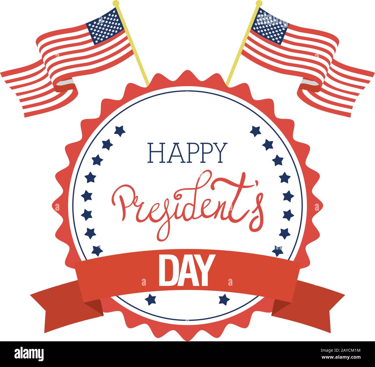 president day seal stamp with flags Stock Vector Image & Art - Alamy