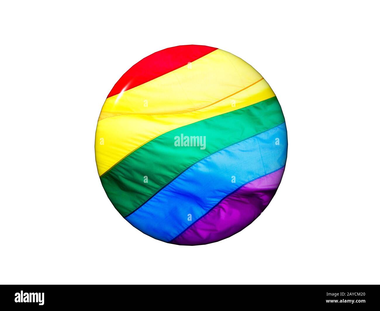 Button with rainbow colors Stock Photo - Alamy