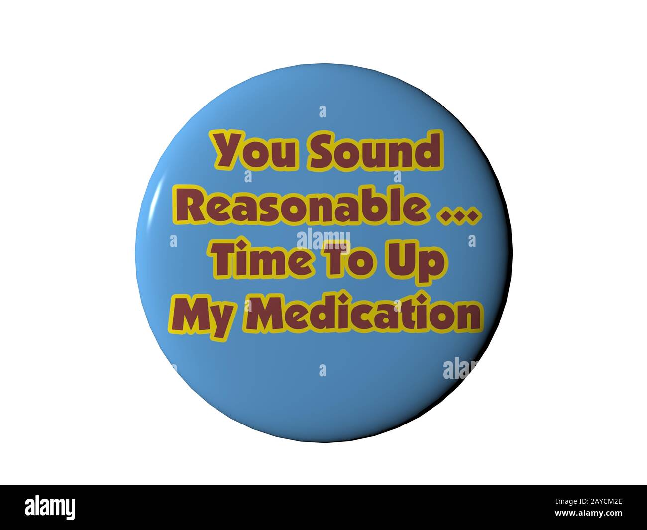 blue button with inscription Stock Photo - Alamy