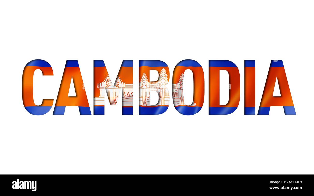 cambodian flag text font Stock Photo - Alamy