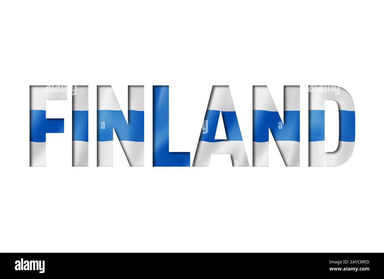 finnish flag text font Stock Photo - Alamy