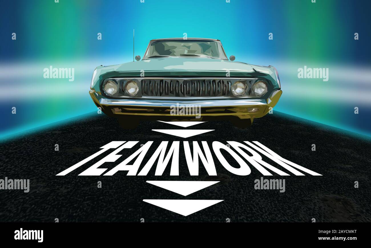 Street Sign to Teamwork Stock Photo - Alamy