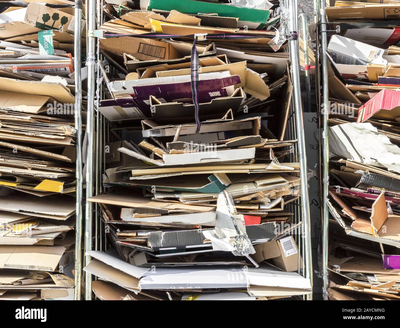 Stack of paper for recycling Stock Photo - Alamy