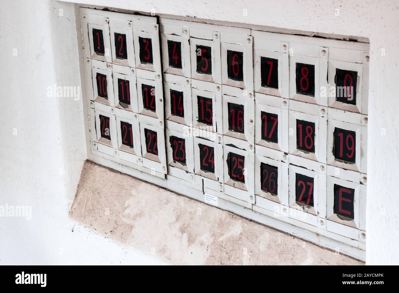 Display board of bathing cells with signal wiring Stock Photo - Alamy